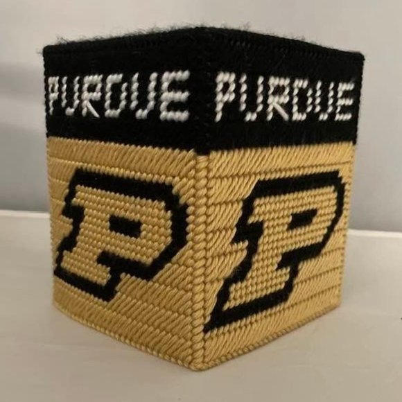 Handmade | Accents | Purdue University Tissue Box Cover Handmade New ...
